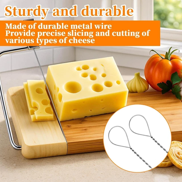 10 PIECES CHEESE Slicer Wire Replaceable Spreader Wires Cooking Tool £7 ...
