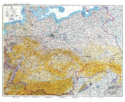 HISTORISCHE CARD: GERMANY 1938 - Outline Map Of with The Book £30.96 ...