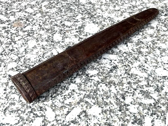 ANTIGUO VIEJO RARO Único Mughal Período Maciza Rústico Hierro Grabado ...