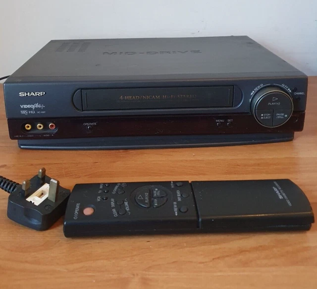 SHARP VC-H92 VCR VHS Video Player Recorder 4-Head Stereo NICAM VideoPlus, Remote £20.00 ...