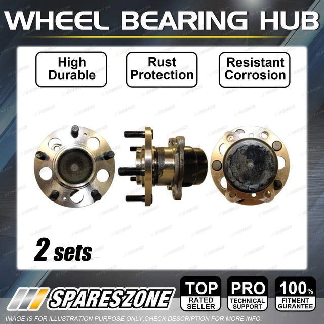 2 REAR WHEEL Bearing Hub for Hyundai i30 GD Elantra MD Veloster FS 1.6 ...