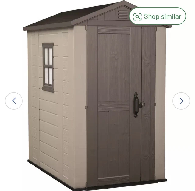 KETER FACTOR APEX gaeden storage shed 4x6ft - beige brown(read ...