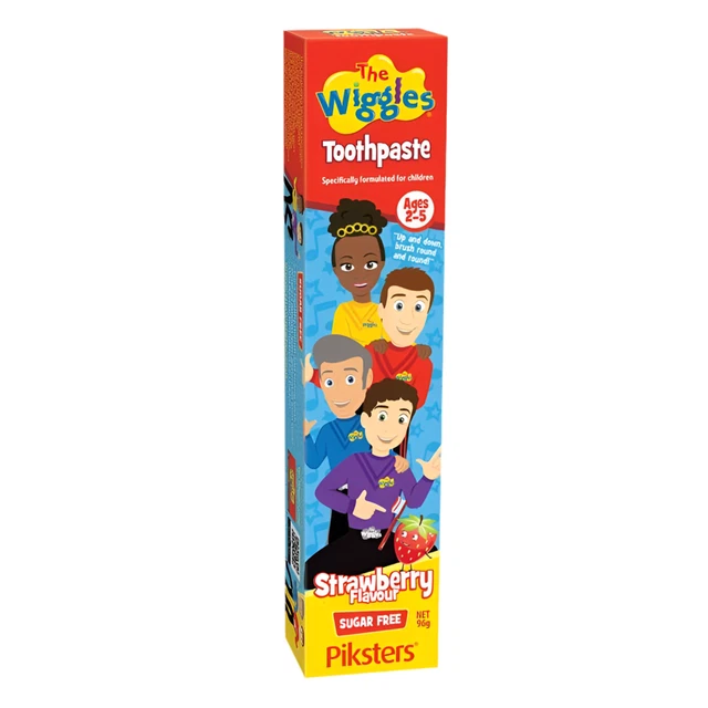 PIKSTERS THE WIGGLES Kids Toothpaste Strawberry 2-5 Years 96g $4.88 - PicClick AU