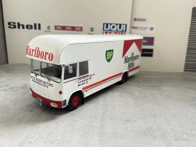 MARLBORO BRM F1 Team Transporter 1973 - Beltoise , Regazzoni, Lauda 1/ ...