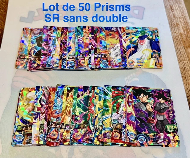 LOT DE 50 Prisms SR Sans Double (Super Dragon Ball Heroes) EUR 20,00 ...
