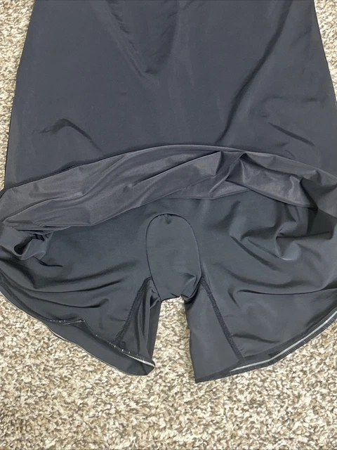 SPANX HIDE & Sleek Black Strapless Full Slip Dress Shapewear Large ...