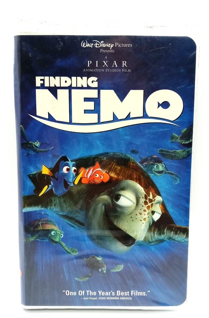 WALT DISNEY FINDING Nemo VHS Clamshell + Bonus Pixar Animated Feature ...