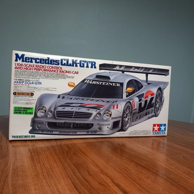 VINTAGE RARE TAMIYA MERCEDES CLK-GTR 1/10th Scale Rc Car Kit. £339.00 ...