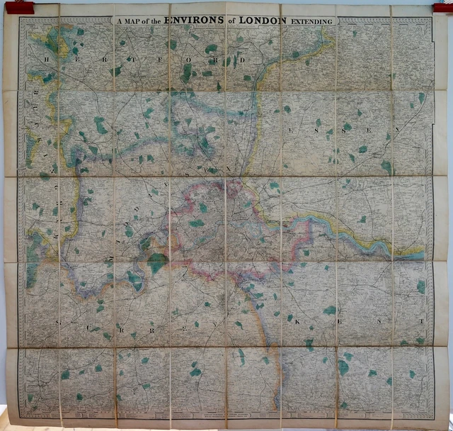 ANTIQUE MAPS, STANFORD'S map of the environs of London, c. 1890 £360.00 ...