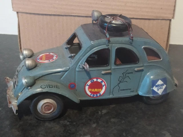 VINTAGE CITROEN 2CV tin model car total Paris 1953 9" £70.00 - PicClick UK