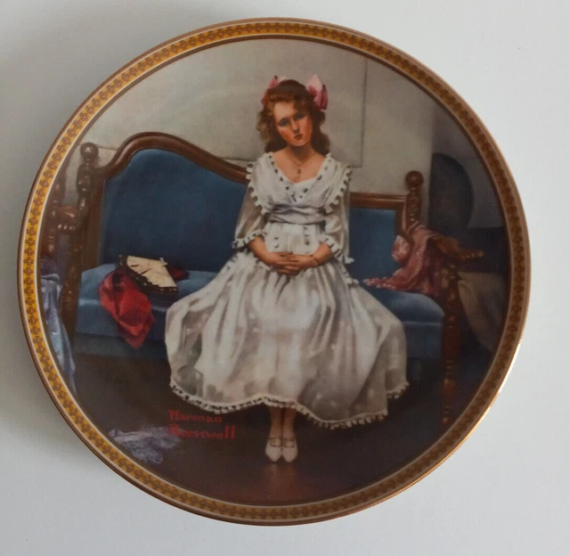 1983 NORMAN ROCKWELL Collector Plate Knowles “Waiting at the Dance” $9. ... 1983 NORMAN ROCKWELL Collector Plate Knowles “Waiting at the Dance” $9. ...