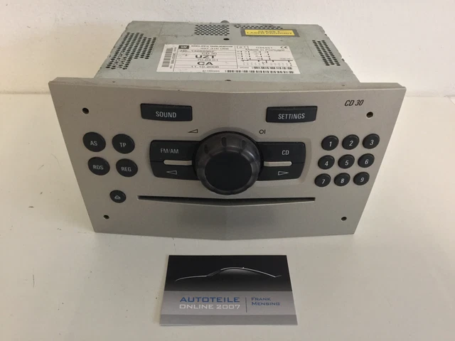 OPEL CORSA D Autoradio CD30 Delphi CD Player Radio Grundig entheiratet ...
