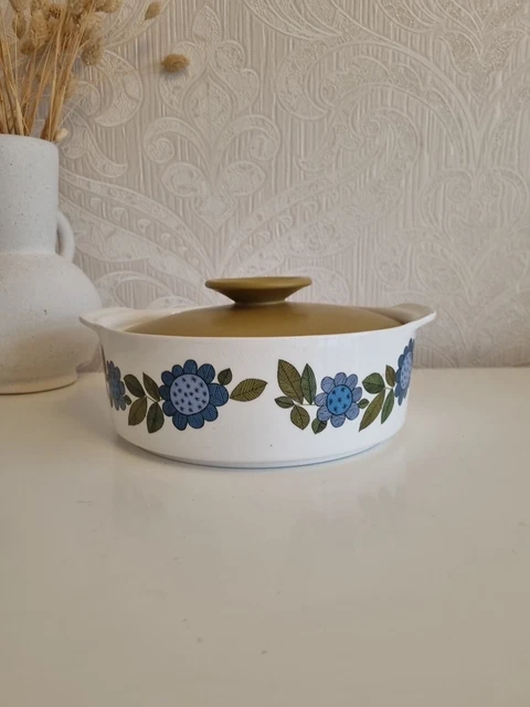 VINTAGE J & G Meakin Studio Ware ‘Topic’ Lidded Casserole Dish/Tureen £ ...