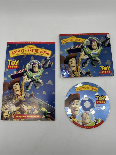 DISNEY'S TOY STORY Animated Storybook CD-ROM 1996 Hasbro Pixar 3D ...