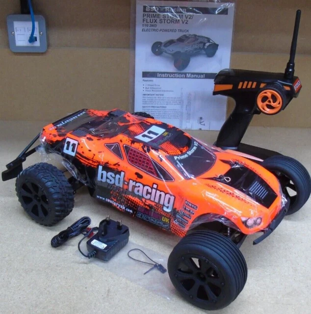 1/10 RC TRUGGY BSD Racing Prime Storn V2 RTR 7.2V NI-MH BS-711T Ex ...
