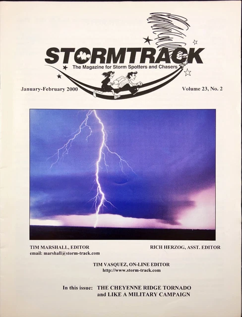 STORM TRACK STORM Chaser Spotter Magazine Jan-Feb 2000 Stormtrack Tim ...