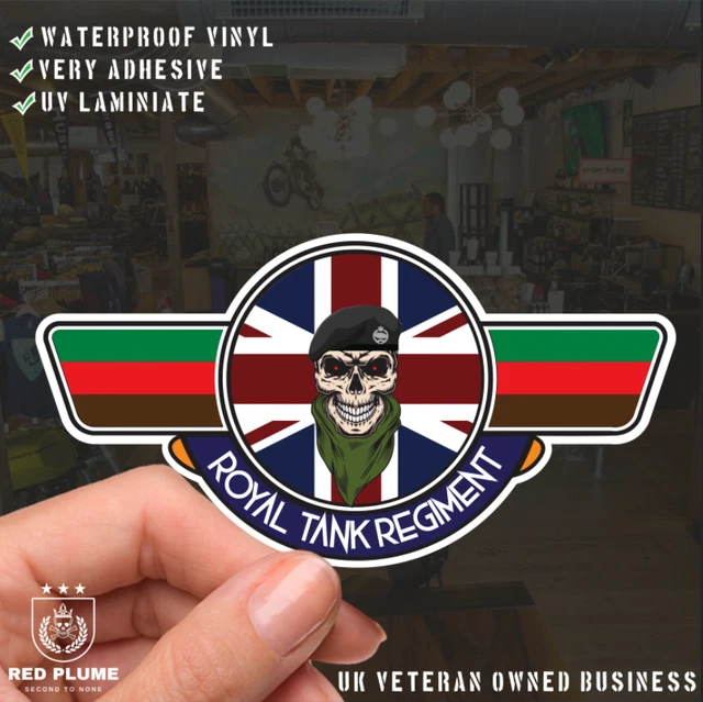 ROYAL TANK REGIMENT (RTR) UV Laminated Vinyl Sticker - Wings $4.36 ...