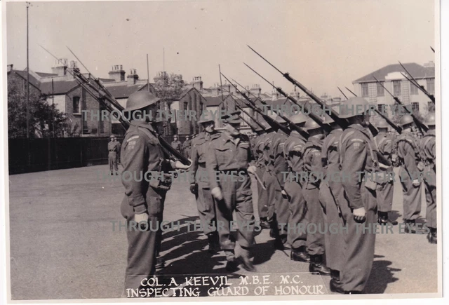 ORIGINAL WW2 PHOTO 32nd Surrey Battalion Home Guard soldiers Col A ...