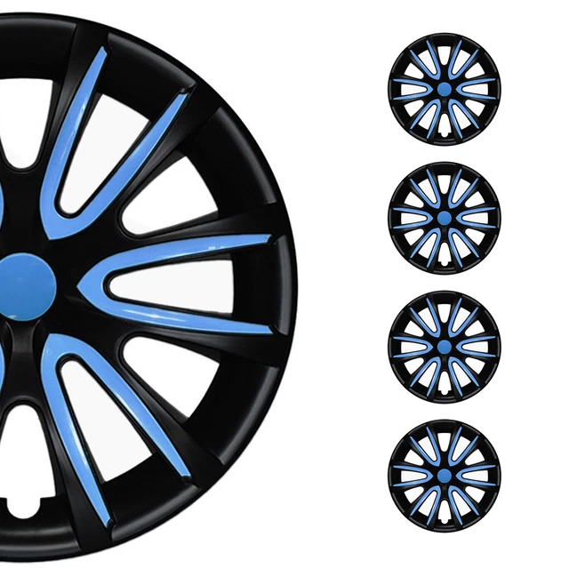15& WHEEL COVERS Hubcaps for Kia Soul Black Matt Blue Matte EUR 111,35 ...