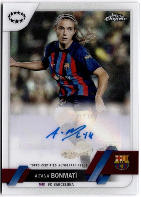 2022-23 TOPPS CROMO Auto Rifrattore Donna Aitana Bonmati Barcellona EUR ...