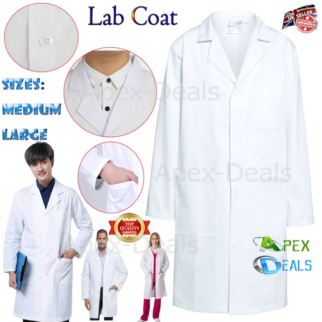 MEDICAL LAB COAT Hygiene Food Warehouse Industry Laboratory Doctors ...