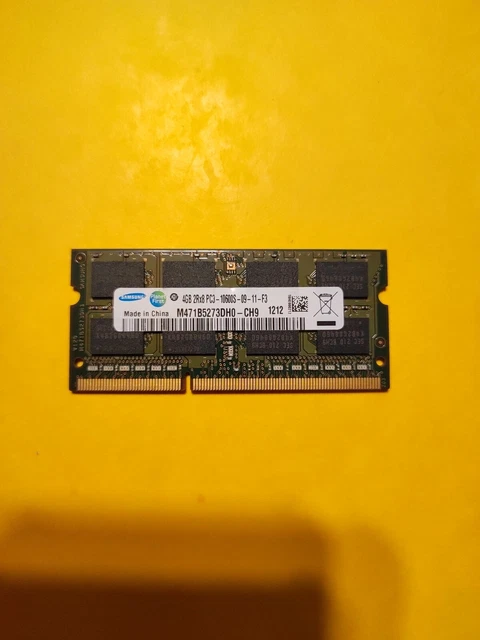 BARRETTE MÉMOIRE SAMSUNG 4Go 2Rx8 PC3-10600S ddr3 SO-DIMM EUR 8,00 - PicClick FR