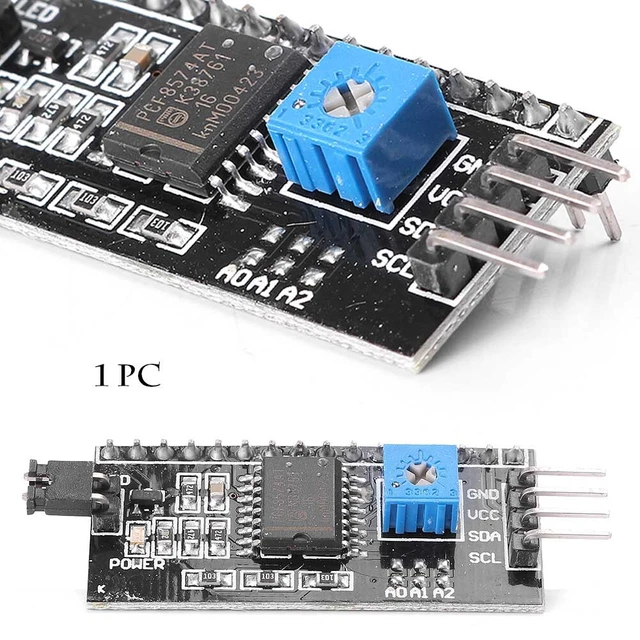 IIC/I2C/TWI/SPI SERIAL INTERFACE Board Module Port Fit for 1602 LCD ...