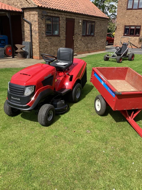 MOUNTFIELD 1436M RIDE On Mower With Tipping Trailer £1,850.00 - PicClick UK