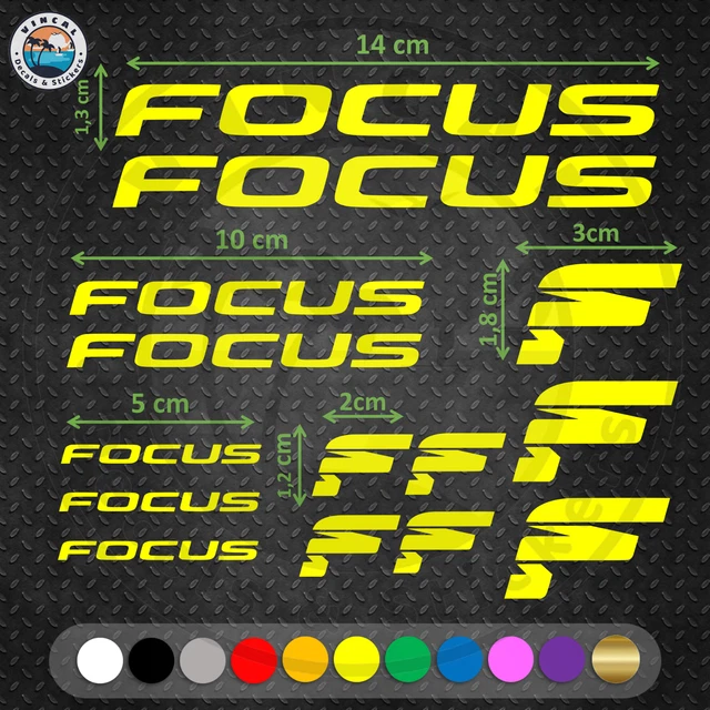 14X PEGATINAS FOCUS Bici Sticker Decal Aufkleber Bike Adesivi ...