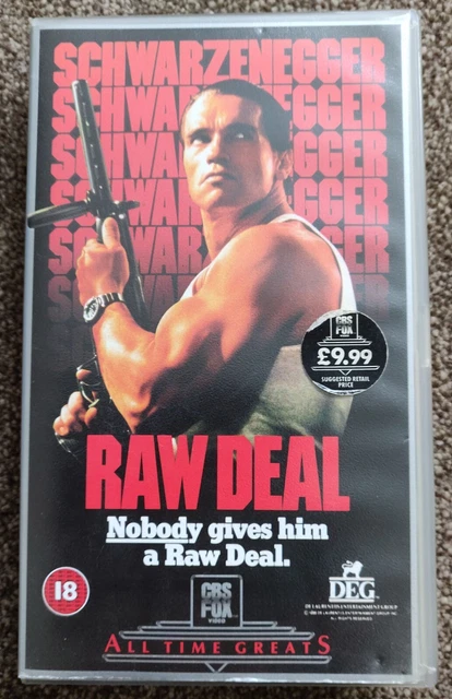 RAW DEAL ARNOLD Schwarzenegger-Vhs Video Small Box/Cbs Fox Video £5.00 ...