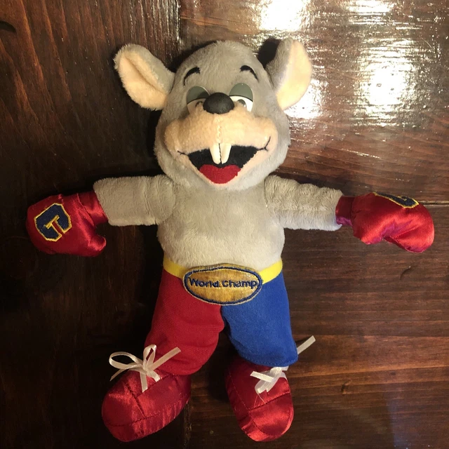 CHUCK E CHEESE World Champ Stuffed Boxer Fighter Champion Boxing 10 ...
