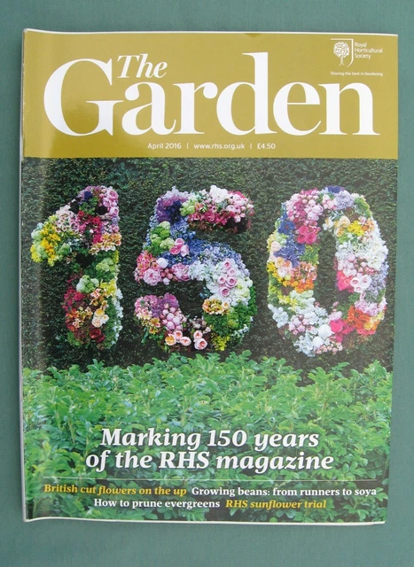 RHS THE GARDEN magazine March - July 2016 5 magazines used £2.57 ...