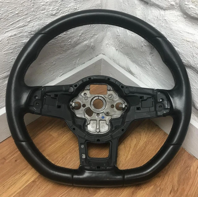 GENUINE VW GOLF MK7 MK7.5 flat bottom DSG steering wheel. GTD, GTI, R ...