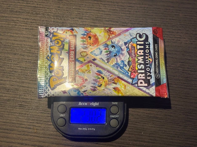 POKEMON TCG PRISMATIC Evolutions HEAVY Pack Sealed Booster Pack (23,02g ...
