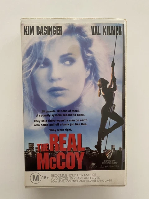 REAL MCCOY [VHS] Roadshow Video Clamshell Box Ex-Rental Tape Kim Basinger 1993 $24.95 - PicClick AU