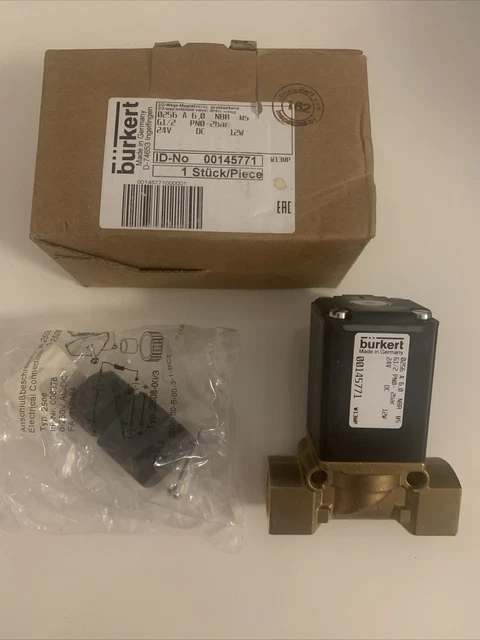 NEW BURKERT SOLENOID Valve 0256 A 6.0 FKM M5 G1/2 24V PN0-2Bar £50.00 ...