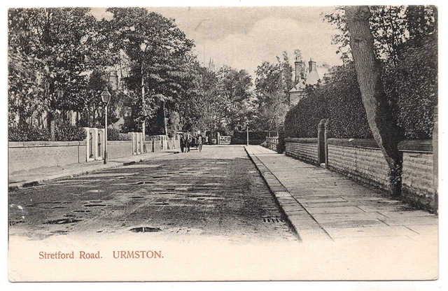 URMSTON, STRETCHFORD ROAD By Wride 1904 EUR 2,59 - PicClick FR