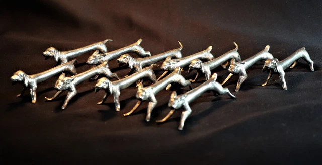 ART DECO - set of 12 Benjamin Rabier knife holders - early 20th century ...