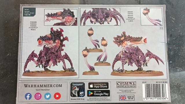 WARHAMMER 40K TYRANIDS Biovore Pyrovore Nuovo in scatola EUR 22,22 ...