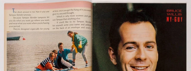 GEORGE MICHAEL BRUCE Willis poster Madonna MY GUY MAGAZINE 15 AUGUST ...