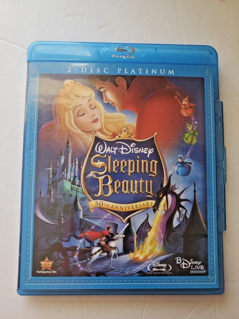 WALT DISNEY SLEEPING Beauty 50th Anniversary 2-Disc Platinum Blu-Ray ...