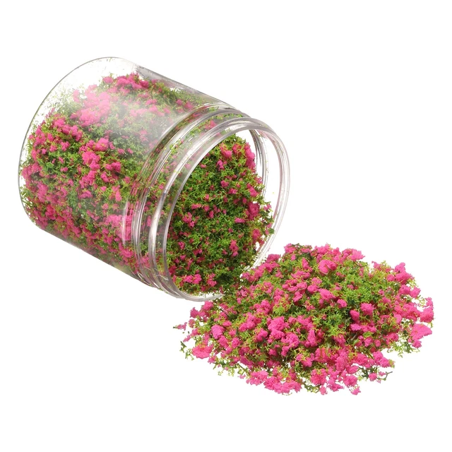 MODEL FLOWER GRASS 185ml Miniature Fake Plastic Sponge, Rose Red £8.13 ...