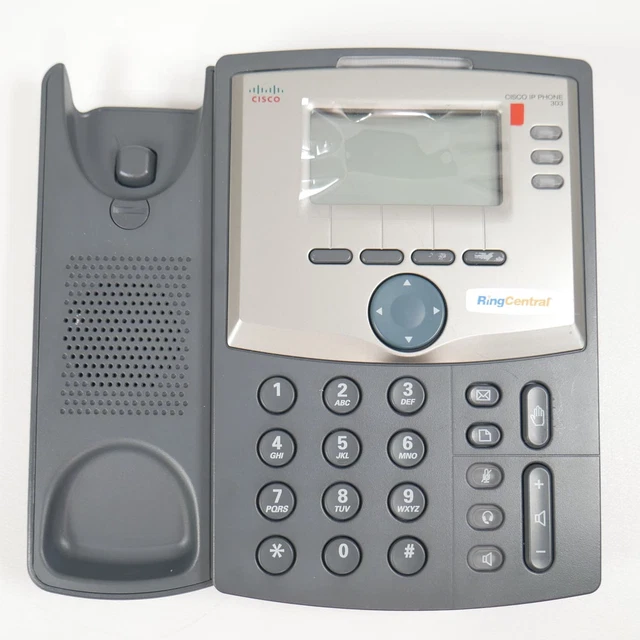 CISCO SPA303 3-LINE IP Phone with Display and PC Port (Base unit only ...