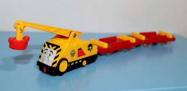 THOMAS & FRIENDS Trackmaster Kevin & Flatbed Motorized Train Engine Hit ...