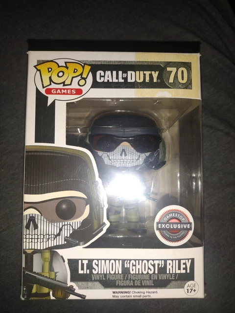 FUNKO POP GAMES : Call of Duty LT. Simon "Ghost" Riley #70 GameStop ...