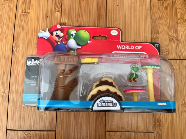 WORLD OF NINTENDO Super Mario Micro Land Toy Figure Yoshi & Layer Cake ...
