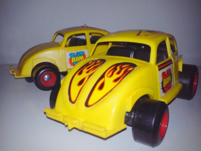 SLAM BAM SAM 1970s Corgi Herbie Yellow Volkswagen Beetle SPARES ...