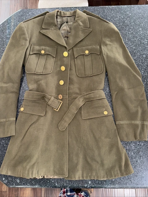 WW2 US ARMY Officer Tunic Green Wool £65.76 - PicClick UK