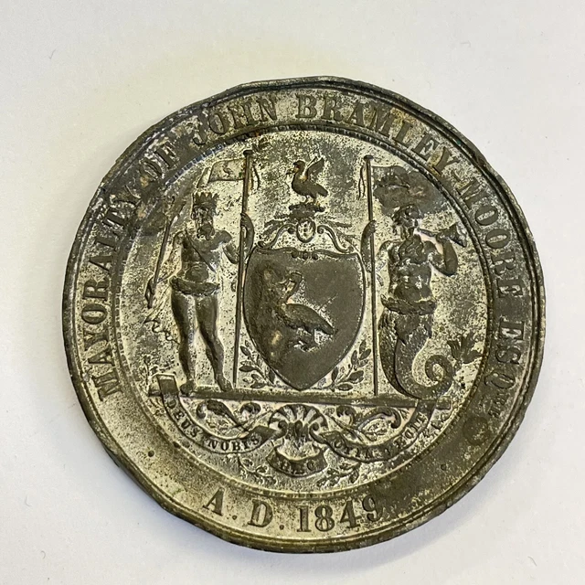 ANTIQUE MAYORALTY OF John Bramley Moore 1849 Commemoration The Fancy ...