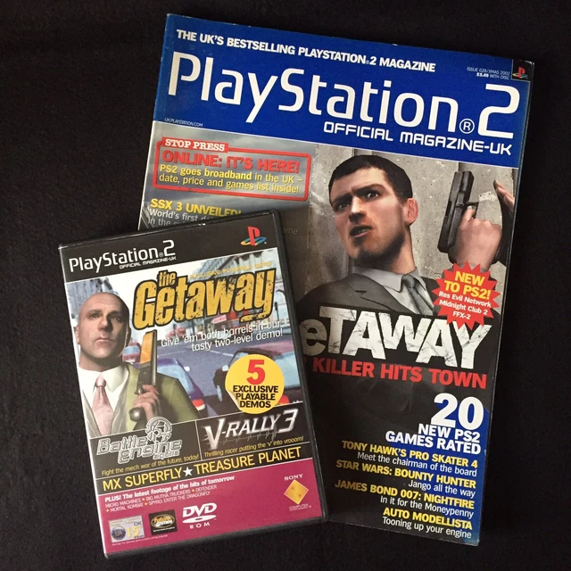 PLAYSTATION 2 MAGAZINE 28 December 2002 Demo Disc DVD The Getaway V ...